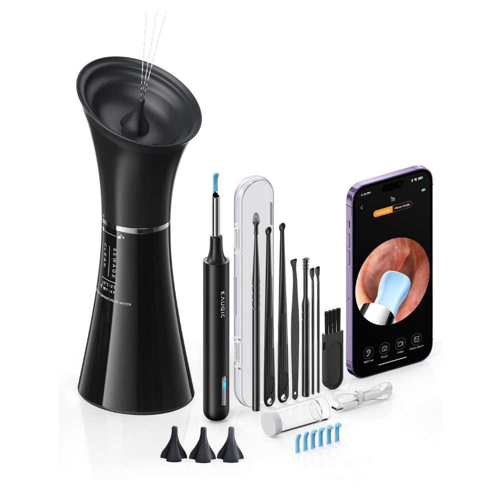 KAUGIC Smart Ear Cleaning Kit — Visual Ear Wax Remover with Camera ...